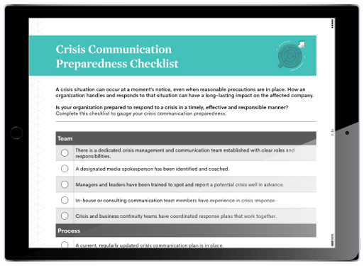 Crisis Checklist Download