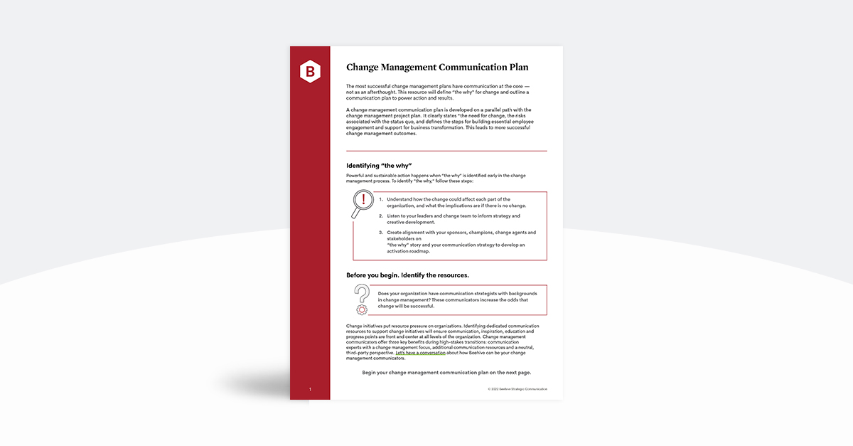 Change Management Communication Plan