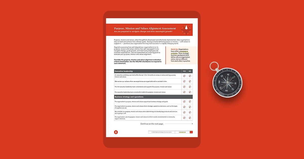 Purpose, Mission and Values Alignment Assessment